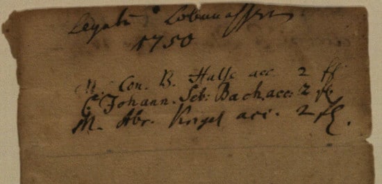 Proof that Bach went blind - Slippedisc