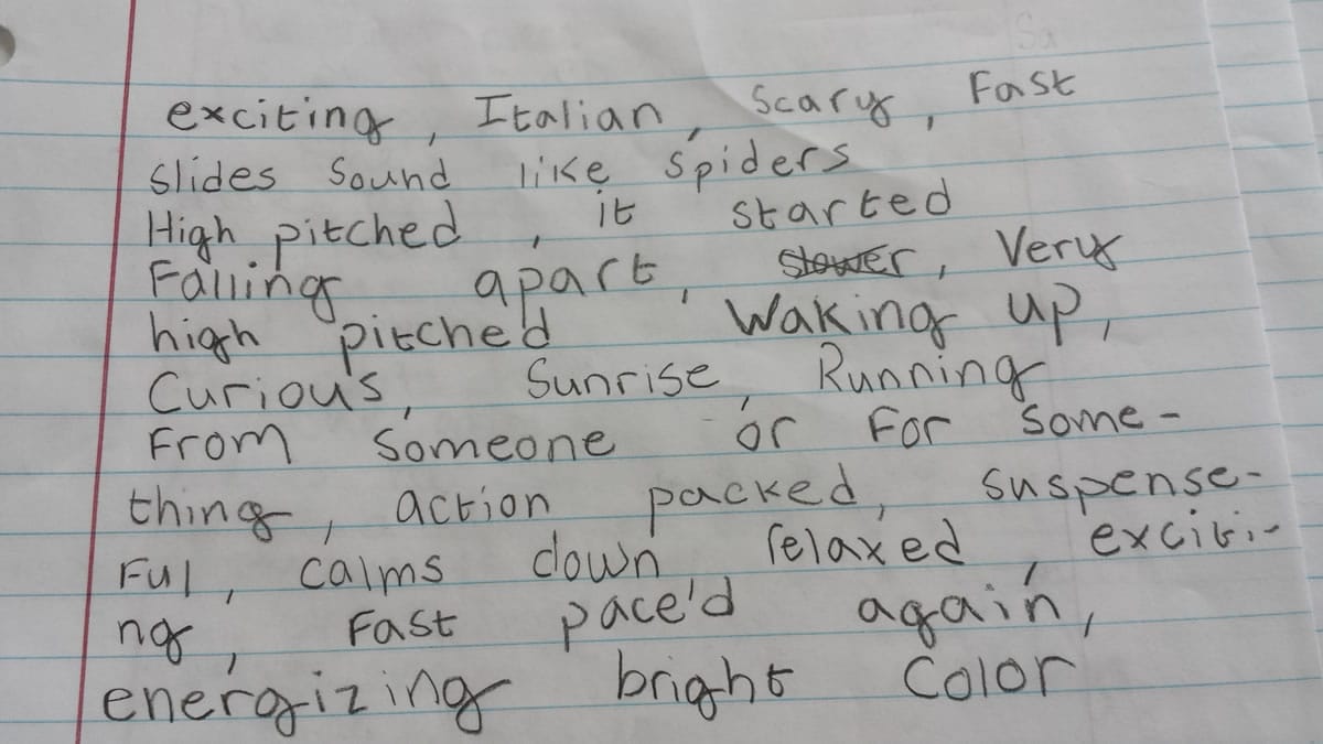 Get a kid to write your concert notes - Slippedisc