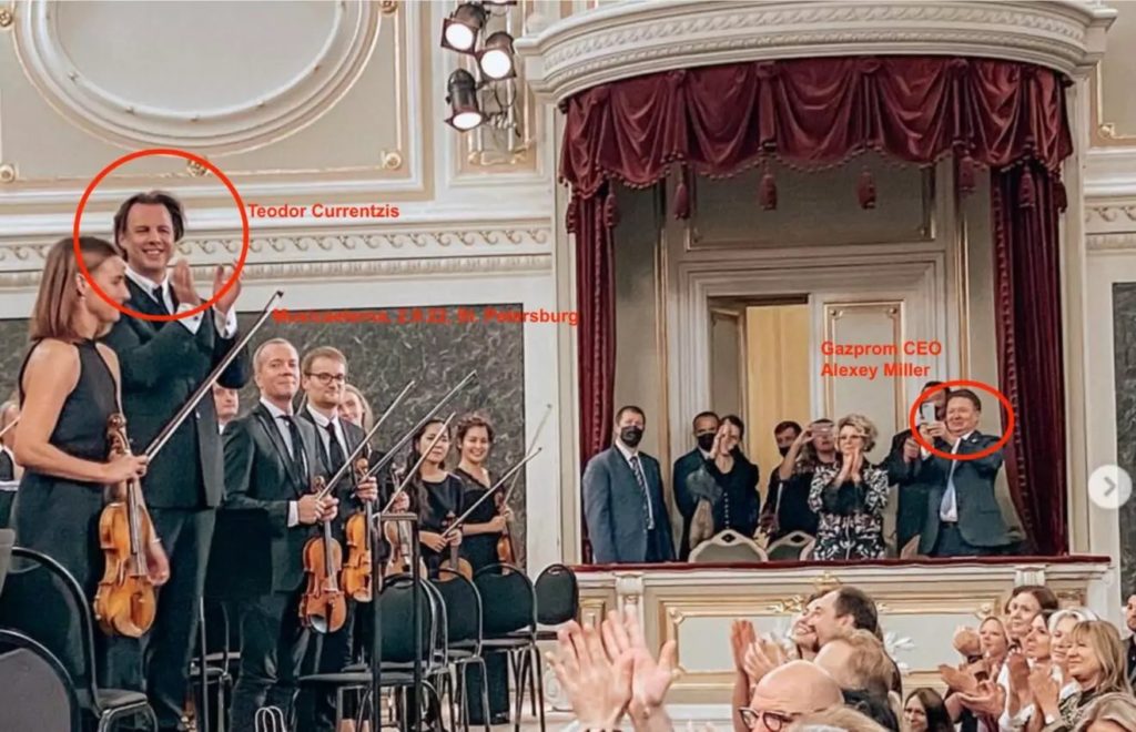 Putin's Gazprom boss applauds his pet conductor - Slippedisc