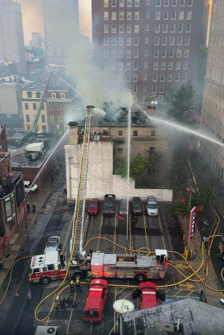 Curtis building is hit by fire - Slippedisc